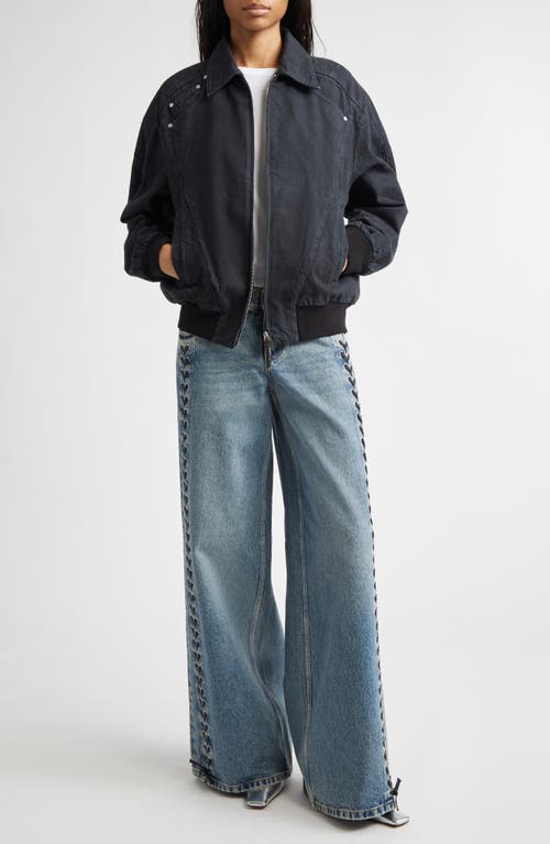 STELLA MCCARTNEY Patchwork Cotton Bomber Jacket